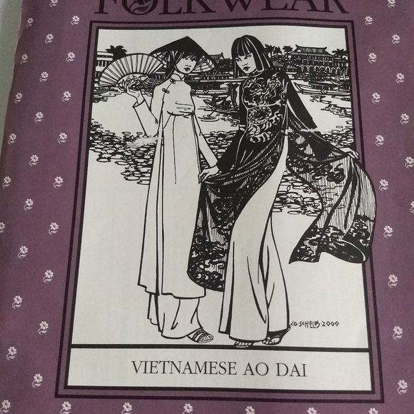 Vintage | Office | Rare Vintage Y2k Nwt Vietnamese Ao Dai Sewing ...